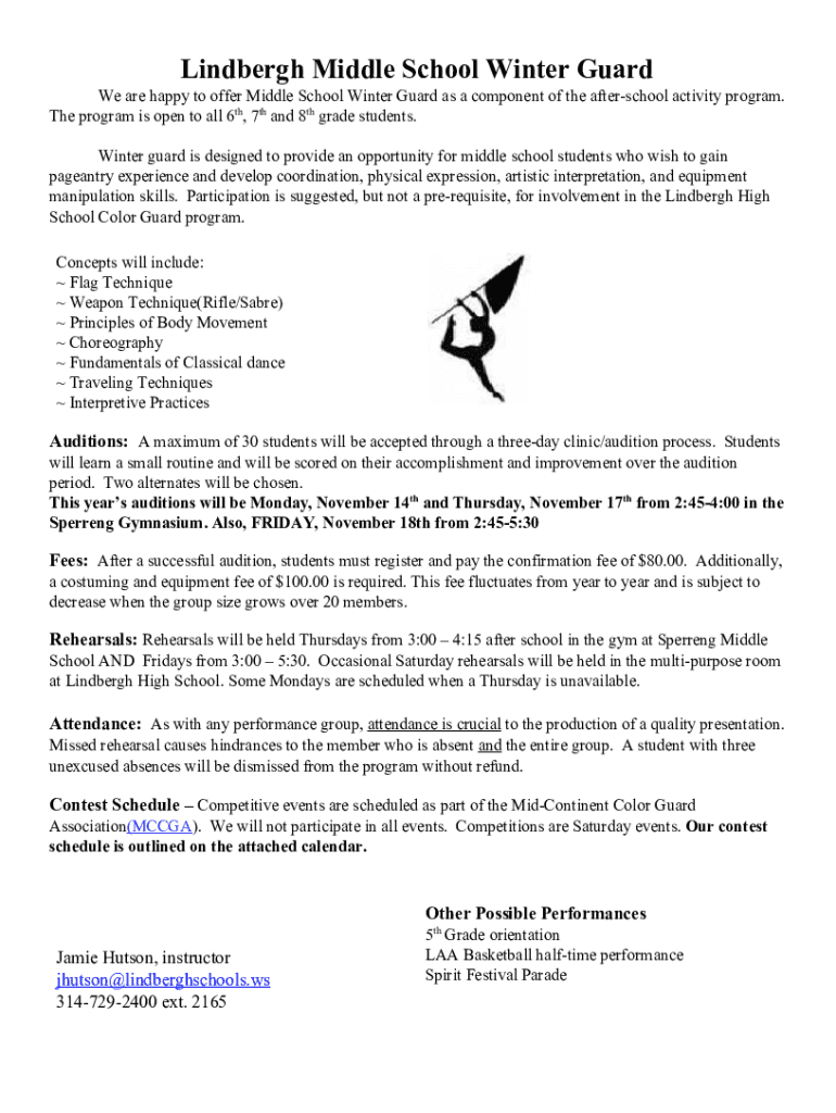 Fillable Online go lindberghschools Palm Desert: Building a Middle School Program Fax Email ...