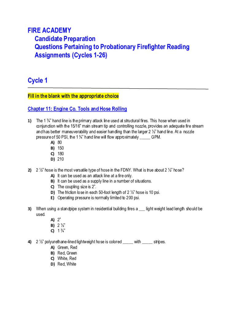 Fillable Online ENTRY LEVEL FIREFIGHTER/EMT FREQUENTLY ASKED ... Fax ...