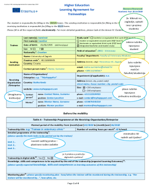 Fillable Online Online Learning Agreement now available for ...