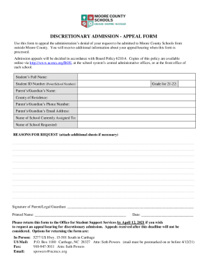 Fillable Online Transfer Denial Appeal Form (R1376052.DOCX;1) Fax Email ...
