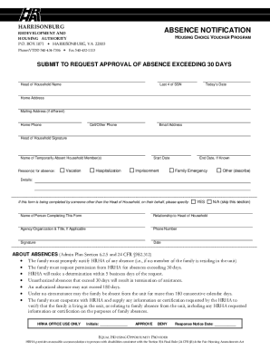 Fillable Online Housing Choice Voucher Section 8 Housing Program Fax ...