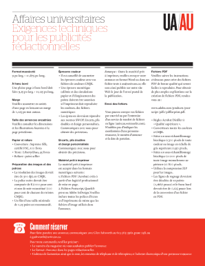 Remplissable En Ligne Exigences techniques Fax Email Imprimer - pdfFiller
