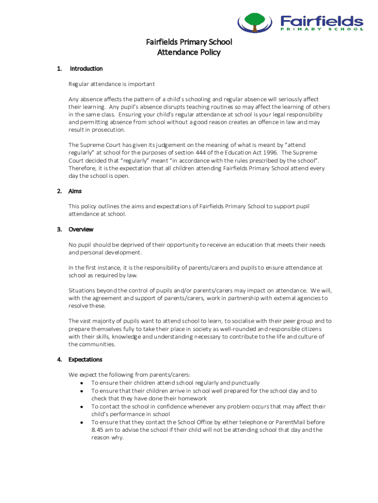 Fillable Online Looked After Children (CLA) Policy Fax Email Print ...