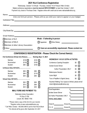 Fillable Online NLA Conference Continuing Education Report Form Fax ...