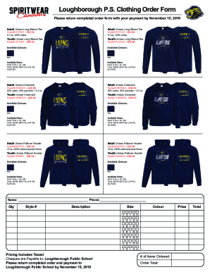 Fillable Online 30 Apparel order form Template Free Fax Email Print ...