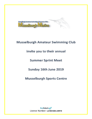 Fillable Online Musselburgh Amateur Swimming Club Fax Email Print ...