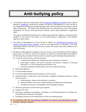 Fillable Online Bullying laws: Your child's rights at school Fax Email ...
