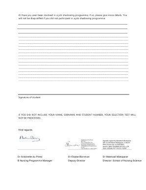 Fillable Online Job shadowing request letter Fax Email Print - pdfFiller