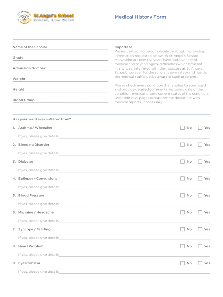 Fillable Online Medical-History-Form .pdf Fax Email Print - pdfFiller