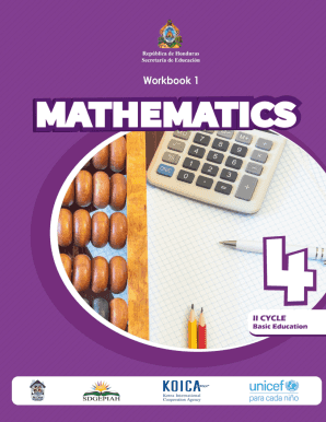 Fillable Online Workbook 1, Fourth Grade Mathematics of Basic Education ...