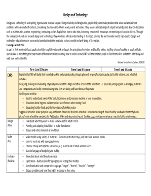 Fillable Online National Curriculum - Design and technology key stages ...