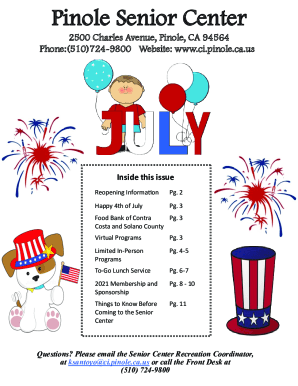 Fillable Online Larry Cox Senior Center - City of Knoxville Fax Email Print - pdfFiller