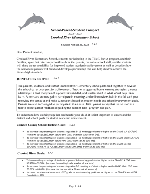 Fillable Online School-Parent-Student Compact Crooked River ... Fax ...