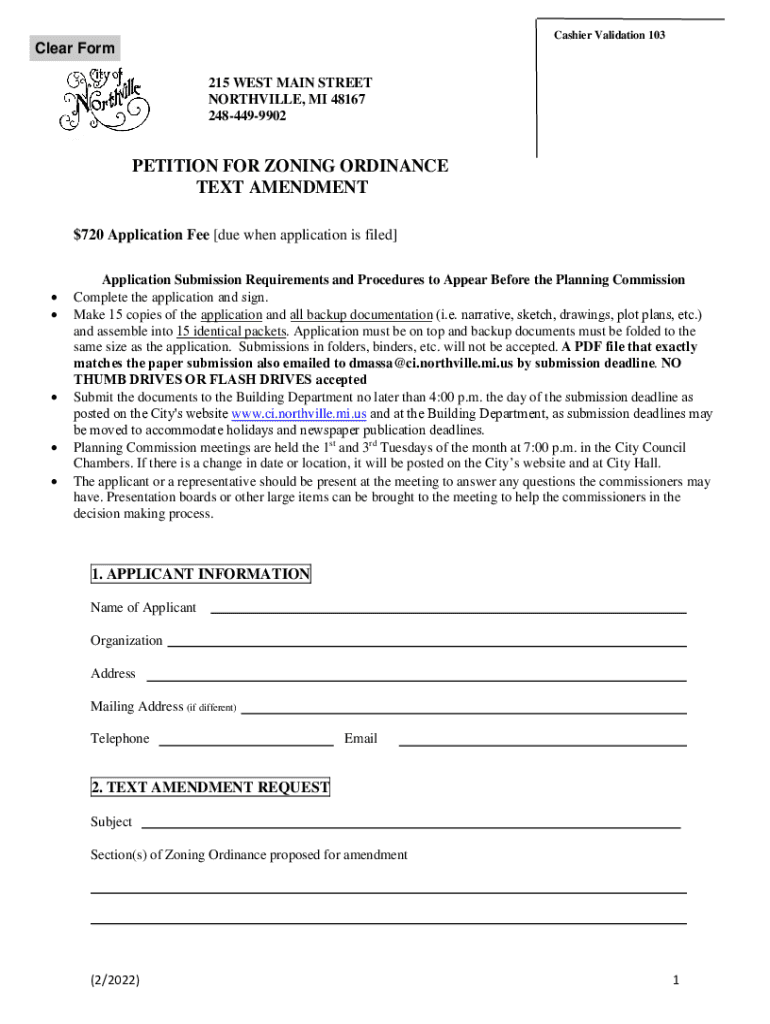 Fillable Online Planning & Zoning Department Permits and Forms Fax ...