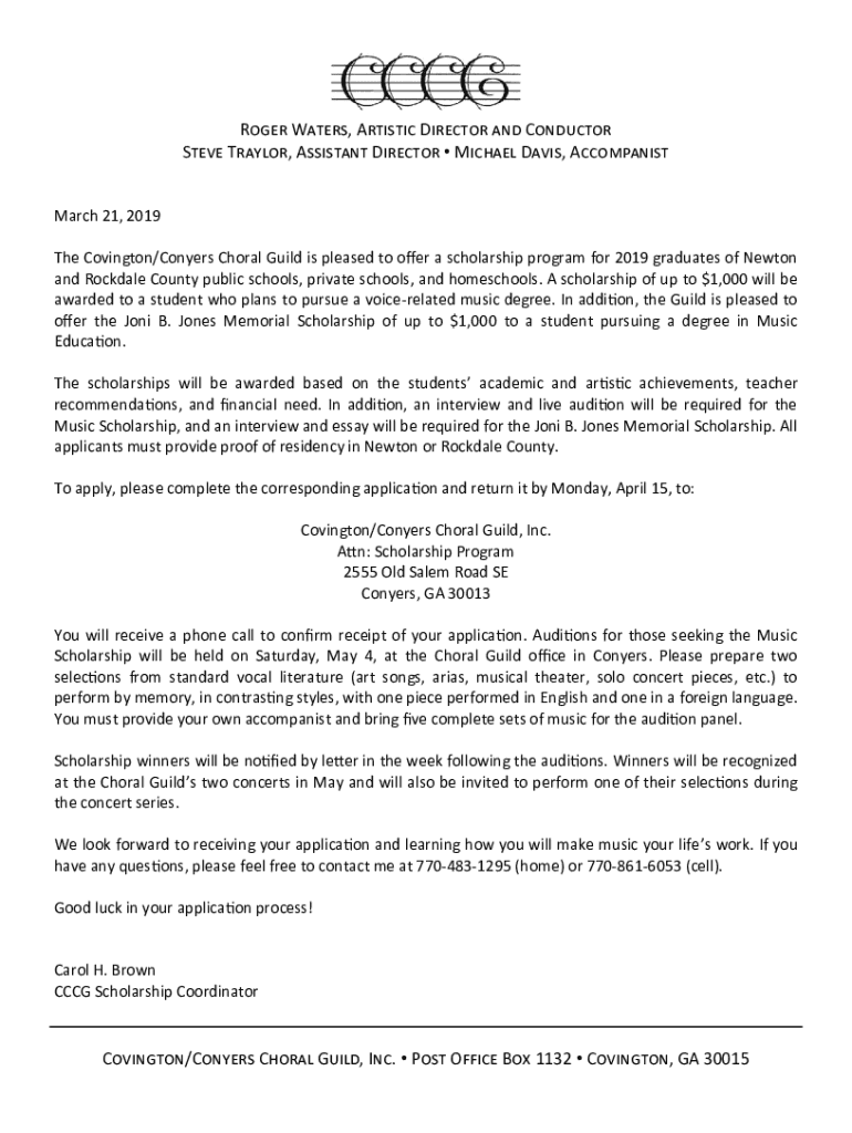 Fillable Online Roger Waters, Artistic Director and Conductor Steve ...