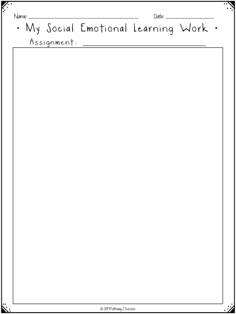 Fillable Online Request for Social Emotional Learning (SEL) Services ...