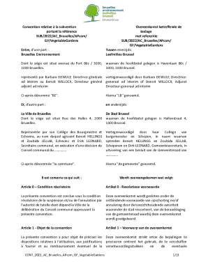 Remplissable En Ligne Convention relativela subvention portant la ...