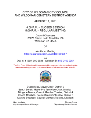 Fillable Online City of Wildomar: Home Fax Email Print - pdfFiller