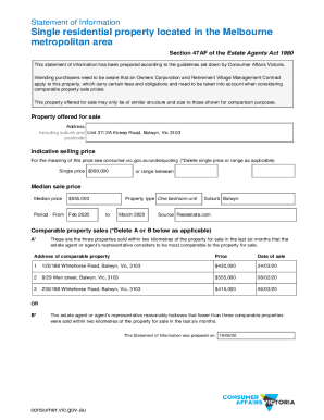 Fillable Online This statement of information has been prepared ...