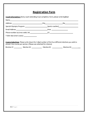Fillable Online All-Star Coach Registration Form Fax Email Print ...