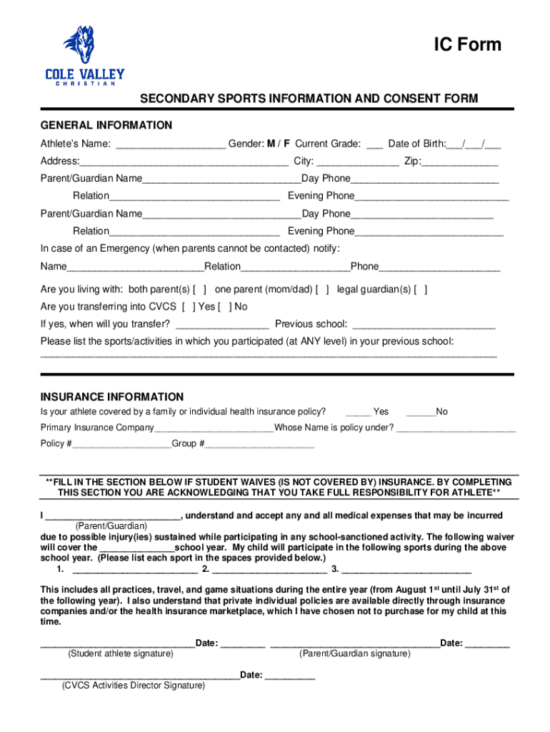 Fillable Online IC Form Fax Email Print - pdfFiller