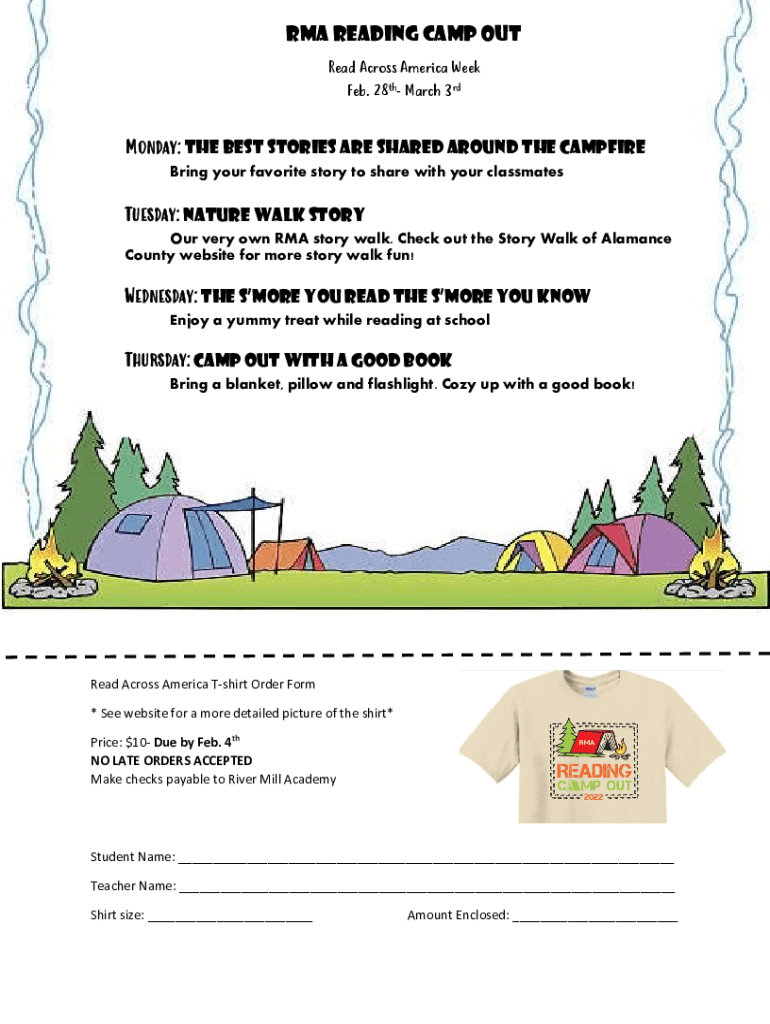 Fillable Online Let's Read, America! Share a Story Activity for K-2nd ...