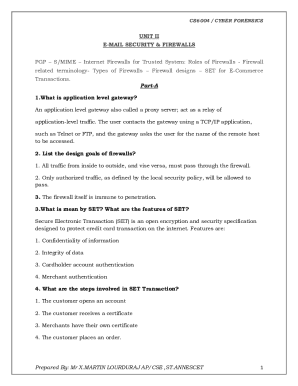 Fillable Online CS6004-CYBER FORENSICS Two Marks Question with ... Fax ...