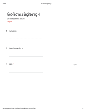 Fillable Online Geo-Technical Engineering -1 Fax Email Print - pdfFiller