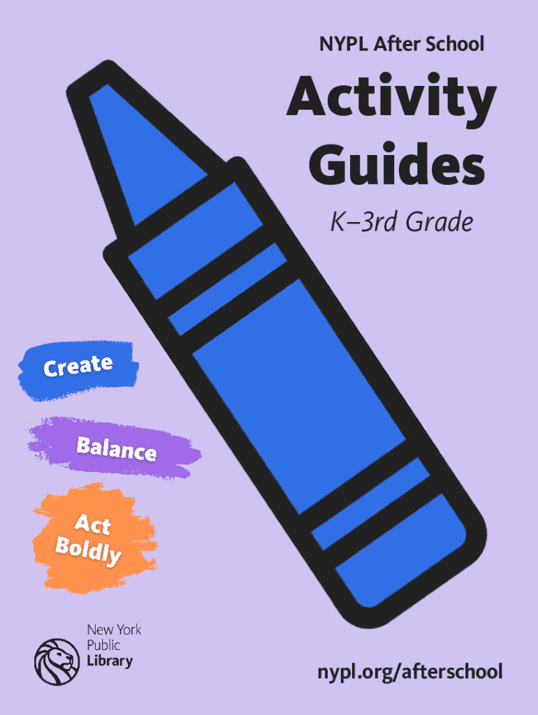 Fillable Online Activities with NYPL: All AgesThe New York Public ...