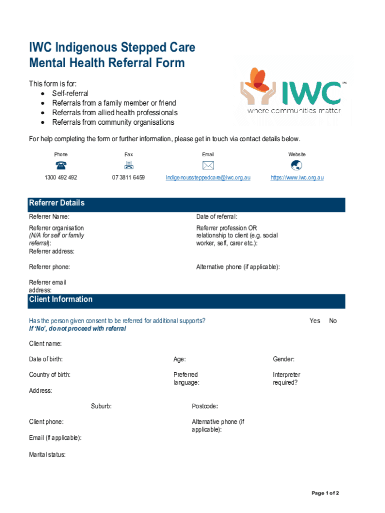 Fillable Online Stepped-Care-Referral-Form-EMPHN- ... Fax Email Print - pdfFiller