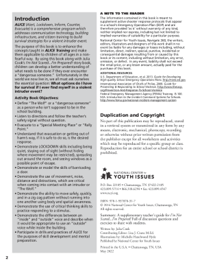 Fillable Online I'm Not Scared...I'm Prepared! Activity and Idea Book ...