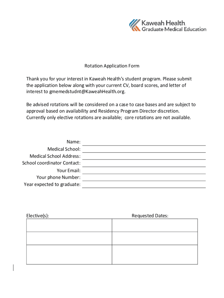 Fillable Online Student Application form Fax Email Print - pdfFiller