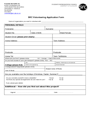 Fillable Online Campus Tours Application Form Fax Email Print - pdfFiller