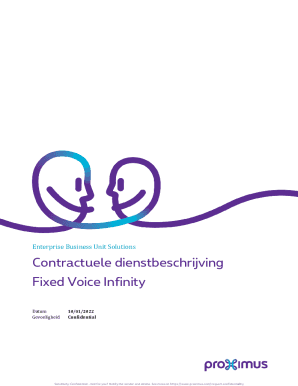 Invulbaar Online Contractuele dienstbeschrijving Fixed Voice Infinity ...