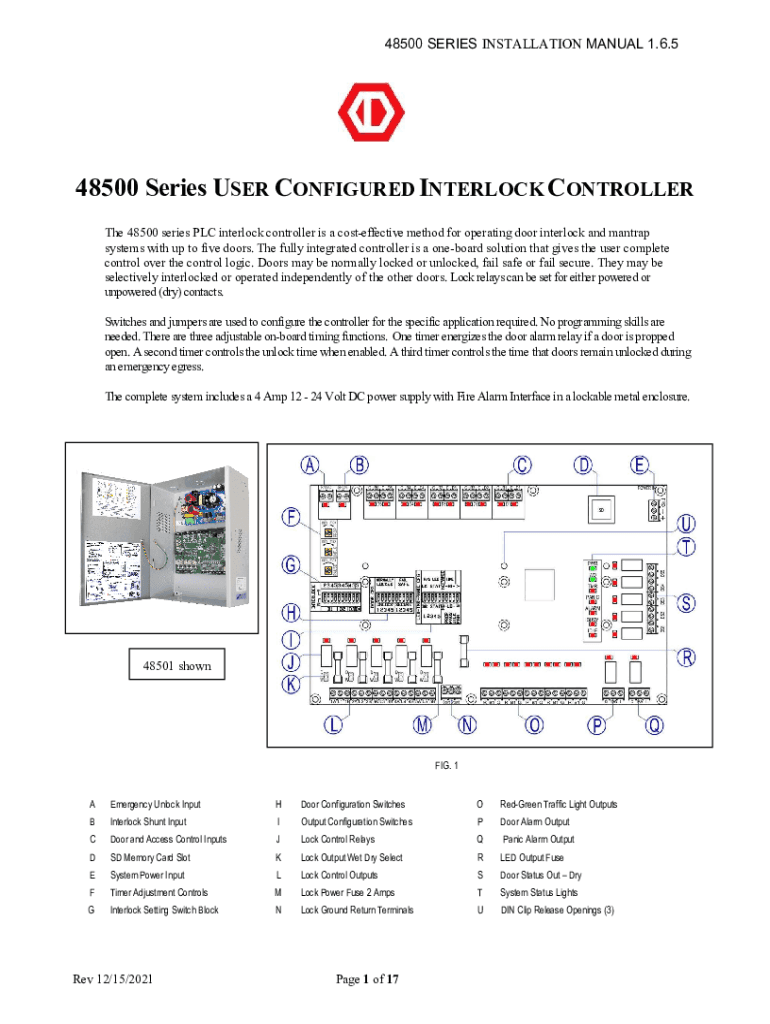 Fillable Online 48500 Series USER CONFIGURED INTERLOCK ... Fax Email Print - pdfFiller
