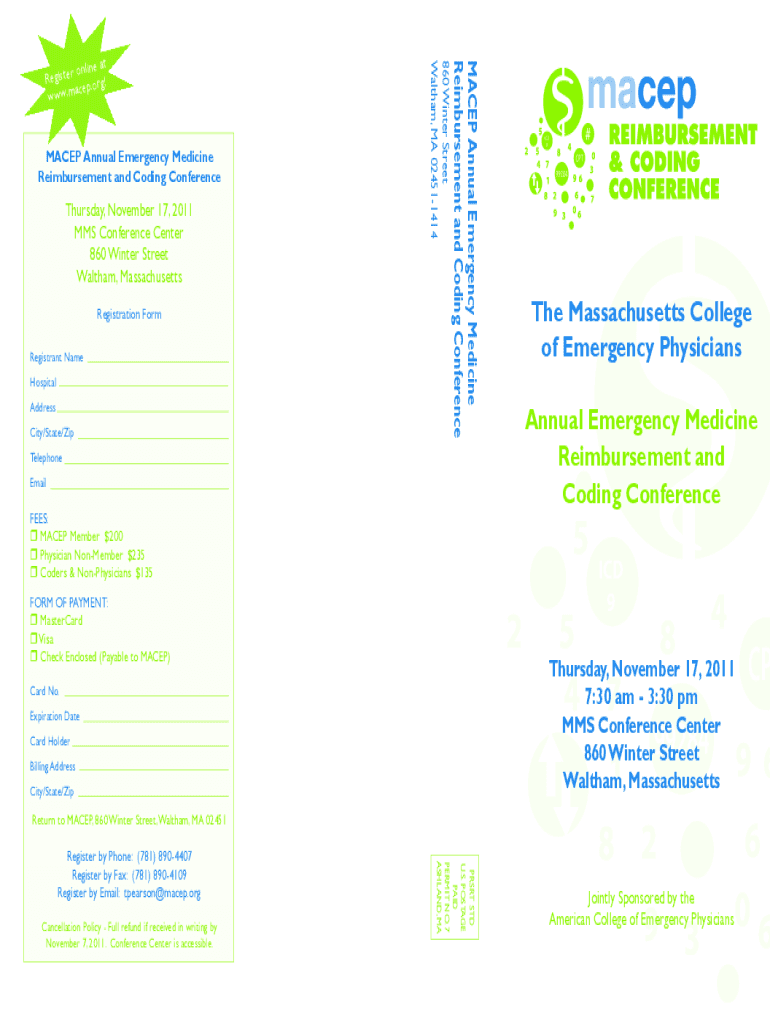 Fillable Online ACEP // What Every Resident Needs To Know About ... Fax ...