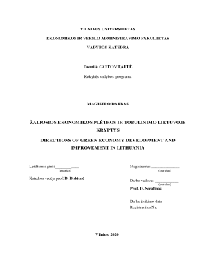 Fillable Online VU Ekonomikos ir verslo administravimo fakultetasVilnius Fax Email Print - pdfFiller