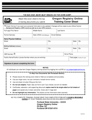 Fillable Online Oro Cover Sheet - Fill and Sign Printable Template Online Fax Email Print ...