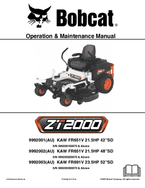 Fillable Online Operation & Maintenance Manual Fax Email Print - pdfFiller