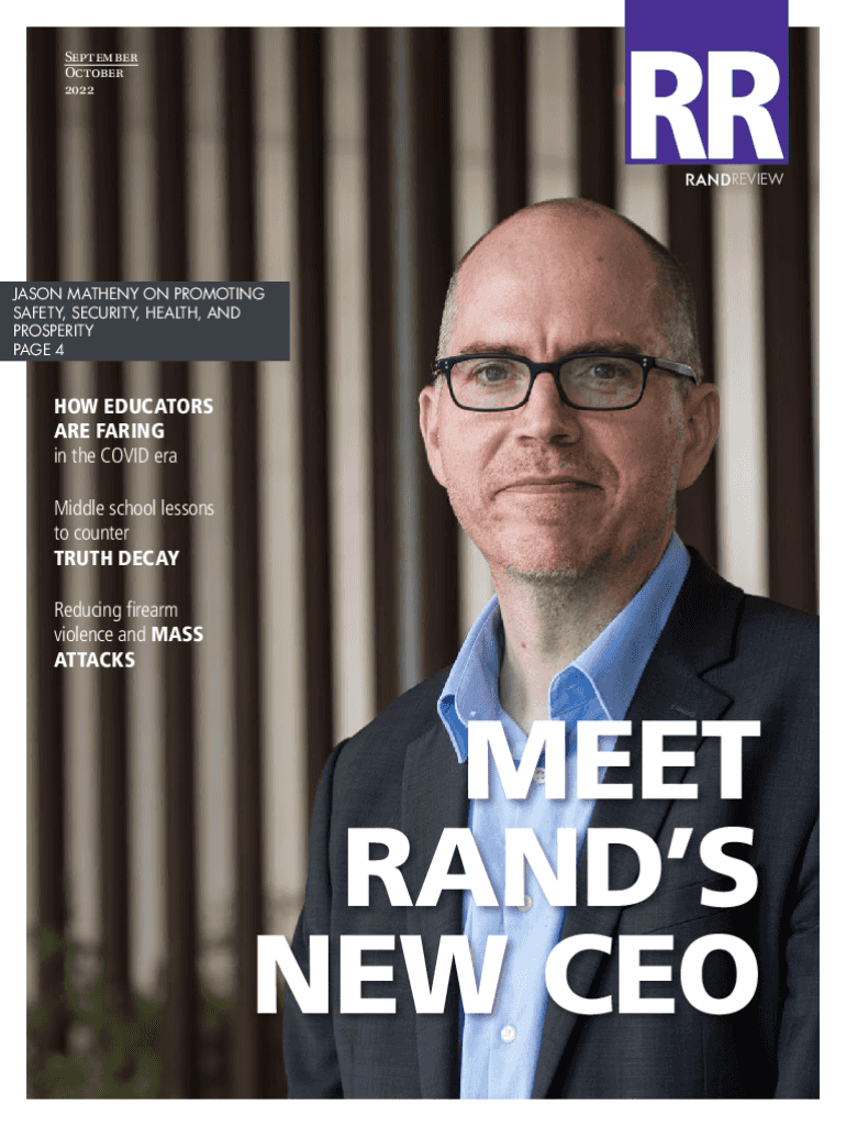 Fillable Online RAND Review The Cover Story Is A Profile Of RAND s New