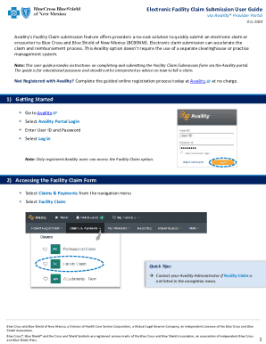 Fillable Online the Availity Portal - Overview and Highlights Fax Email ...