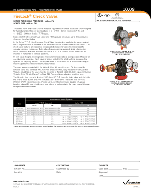 Fillable Online Series 717HR/717R FireLock Check Valve Fax Email Print ...