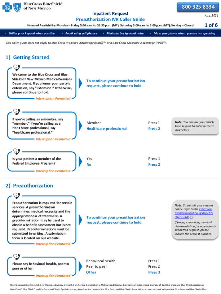 Fillable Online Inpatient TRICARE Service Request Notification form Fax ...