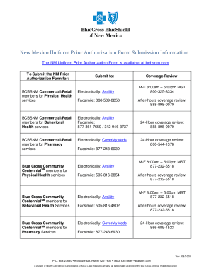 Fillable Online Uniform Prior Authorization Request Form Fax Email ...