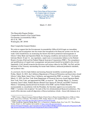 Fillable Online The Honorable Gene Dodaro Comptroller General U.S ...