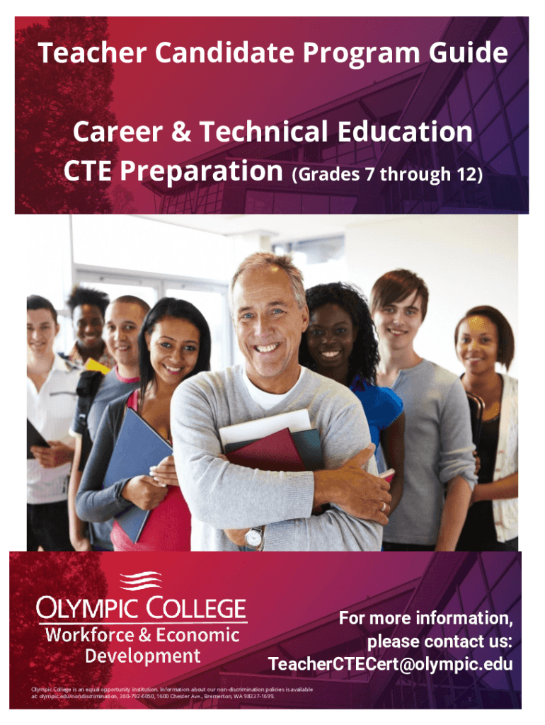 Fillable Online Teacher Candidate Program Guide Career & Technical ...