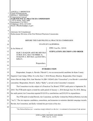 Fillable Online fppc ca Warning Letter Re: FPPC No. 19/738; Sunny Park ...