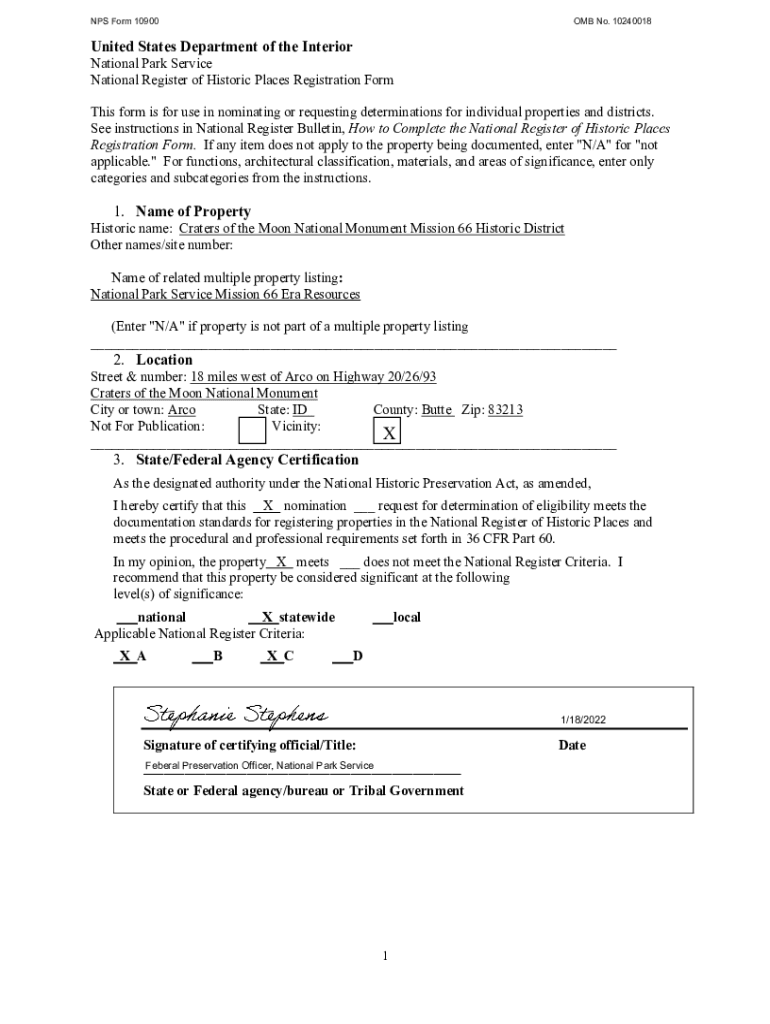 Fillable Online history idaho See instructions in National Register ...