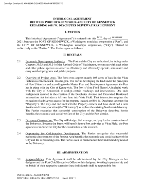 Fillable Online interlocal agreement Fax Email Print - pdfFiller