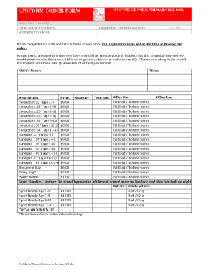 Fillable Online College Park High School Lacrosse Uniform Check-Out ...